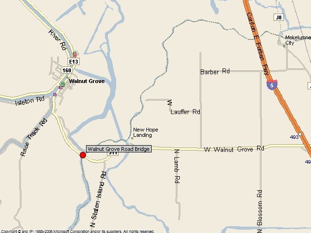 HistoricBridges.org - Miller Ferry Bridge Map