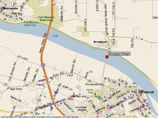 HistoricBridges.org - Brookport Bridge Map