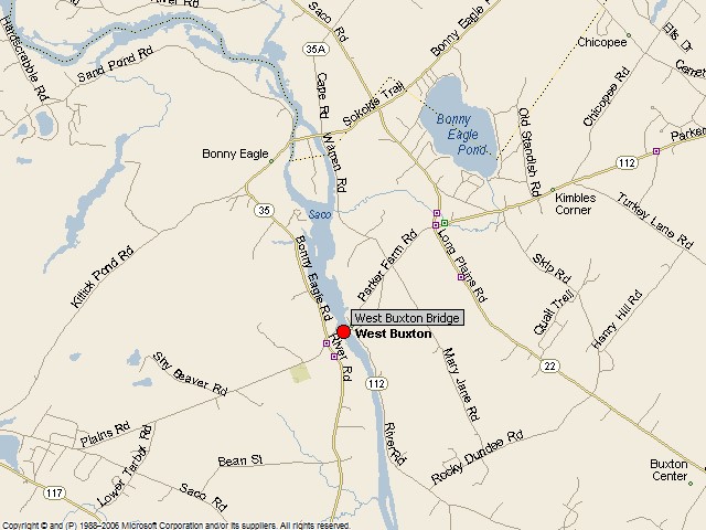 HistoricBridges.org - West Buxton Bridge Map