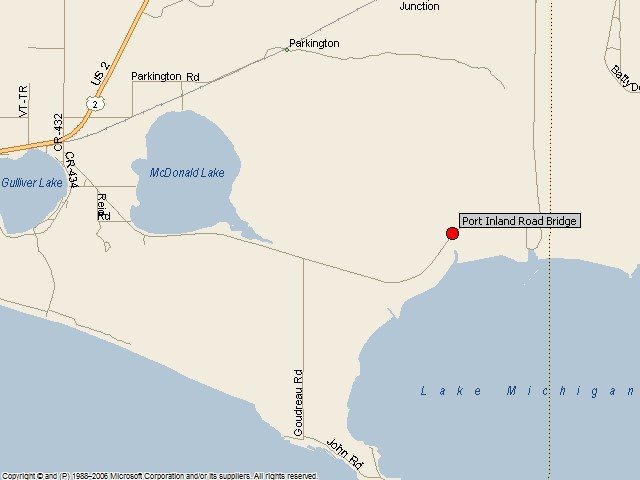 HistoricBridges.org - Port Inland Road Bridge Map