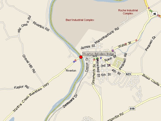 HistoricBridges.org - Riverton-Belvidere Bridge Map