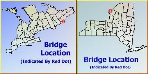 HistoricBridges.org - Thousand Islands Bridge Map