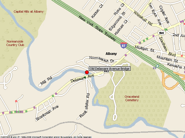 HistoricBridges.org - Old Delaware Turnpike Bridge Map
