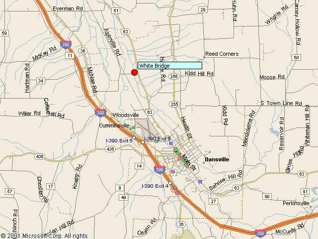 HistoricBridges.org - White Bridge Map
