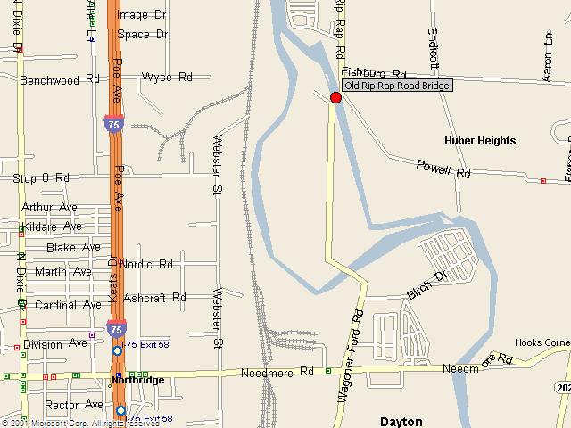 HistoricBridges.org - Rip Rap Road Bridge Map