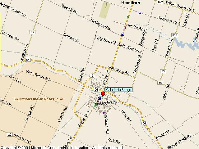 HistoricBridges.org - Caledonia Bridge Map