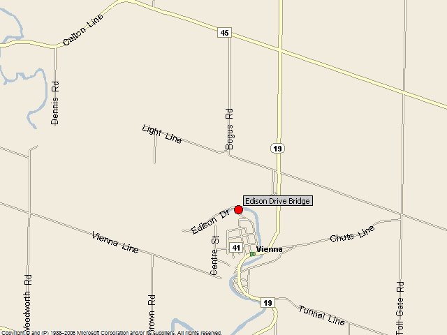 HistoricBridges.org - Edison Drive Bridge Map