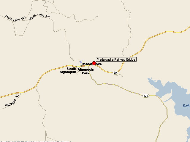 HistoricBridges.org - Madawaska Railway Bridge Map