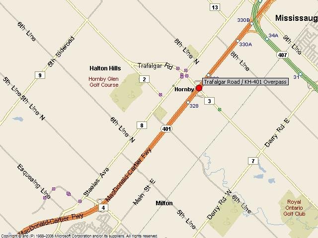 HistoricBridges.org - Trafalgar Road Bridge Map