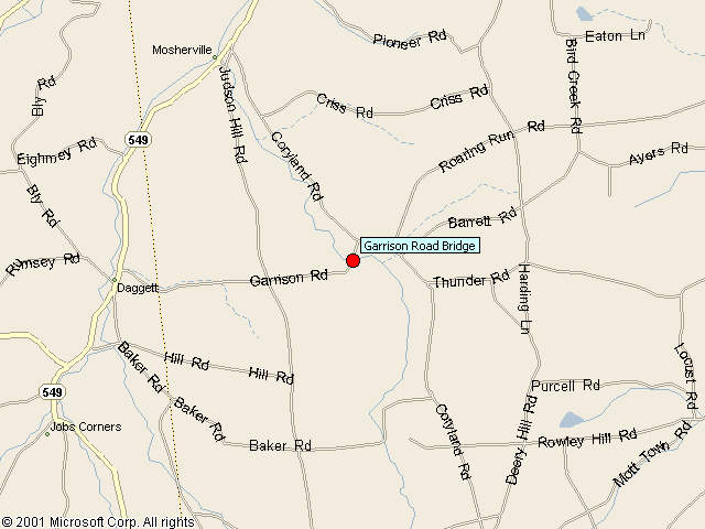 HistoricBridges.org - Garrison Road Bridge Map