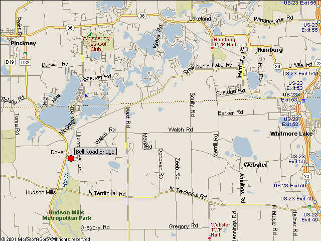 HistoricBridges.org - Bell Road Bridge Map